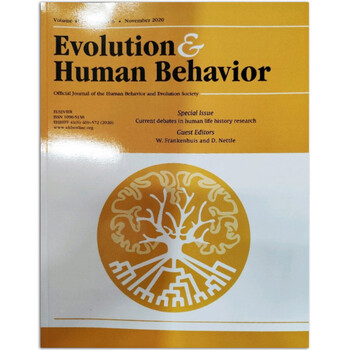 【单期可选】Evolution and Human Behavior 进化与人类行为学研究 2020 2020年11月刊