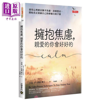 拥抱焦虑 亲爱的你会好好的 运用心理疗法抚平焦虑 改变想法 港台原版 吉儿韦伯 高宝国际