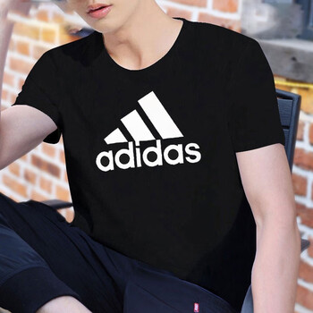 阿迪达斯 （adidas）T恤男装 2023夏季新款运动服健身训练潮流时尚舒适透气圆领短袖男 IC9347-黑色纯棉-晒图退5【元】 2XL ...