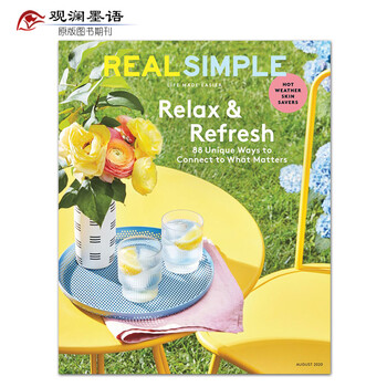 【单期可选】Real Simple 简单生活 2019/20/21年月刊 美国家庭生活女性时尚杂志 2020年8月刊