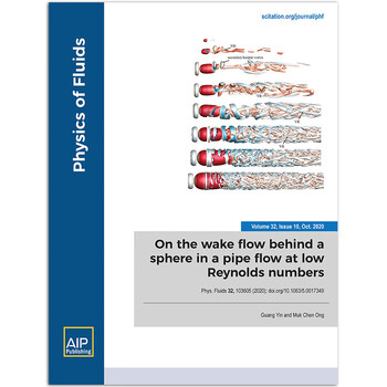 【单期可选】Physics of Fluids 美国流体物理学杂志 2020/21年月刊 2020年10月刊