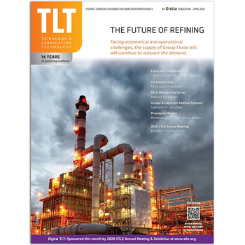 【单期可选】Tribology and Lubrication Technology 美国润滑剂的应 2020年4月刊