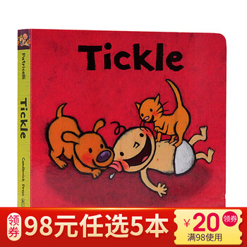 原版绘本Leslie Patricelli Tickle 培养宝宝行为习惯: 挠痒痒 小脏孩纸板书