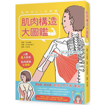 台版 肌肉构造大图鉴 36个动作插图肌肉的基础认知常识科普常识籍