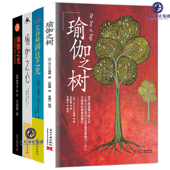 正版 瑜伽之树+瑜伽之光+瑜伽之心+艾扬格调息之光 瑜伽教程初级入门零基础学瑜伽女孩运动减脂气血
