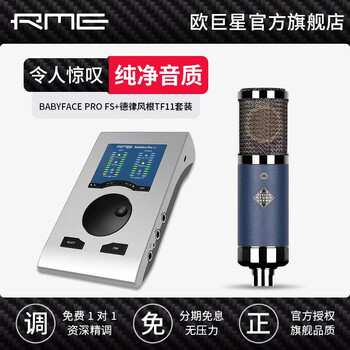 RME Babyface Pro FS娃娃脸声卡录音主播直播K歌专业编曲混音配音设备套装 Babyface Pro FS+德律风根TF11 ...