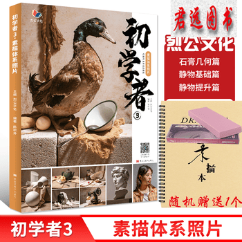 初学者3素描体系照片 2022烈公文化潘明森陈树仲石膏几何体静物石膏像人物头像照片写生对画素材美术高考联考美院教材教程书籍