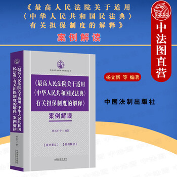《最高人民法院关于适用<中华人民共和国民法典>有关担保制度的解释》案例解读 杨立新 法律实务指导