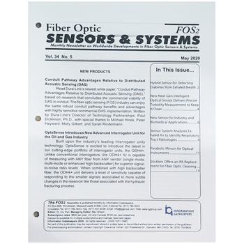 【单期可选】Fiber Optic Sensors&Systems Newsletter Vol.3 2020年5月刊