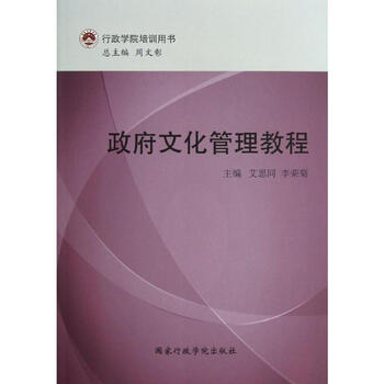 政府文化管理教程 艾思同,李荣菊 编  书籍