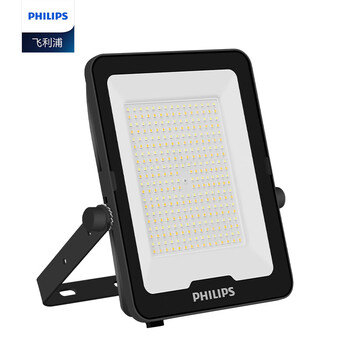 【飞利浦明晖系列】飞利浦（PHILIPS）LED投光灯户外庭院工厂照明灯超亮广告射灯IP65防水泛光灯100W三色调光（明晖BVP158 ...
