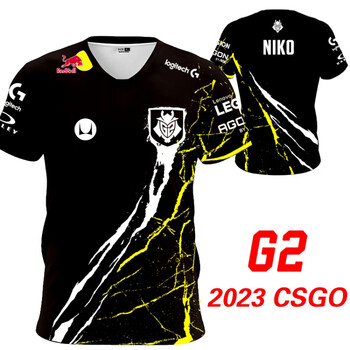 g2队服G2队服2024CSGO同款NIKO衣服MSI出征服lol周边monesy短袖t G2队服2023 NIKO版 M 90-115斤 ...