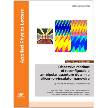 【单期可选】Applied Physics Letters 应用物理学快报 Vol.116 2020 N.16 2021年4月19日