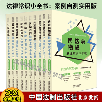 生活中的法律常识系列民法典物权婚姻继承劳动合同犯罪与刑罚公民维权医疗纠纷道路交通安全借贷担保案例自 套装共10册