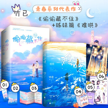 难哄+偷偷藏不住全3册 竹已青春系列代表作 晋江超人气纯爱小说 言情治愈甜宠文
