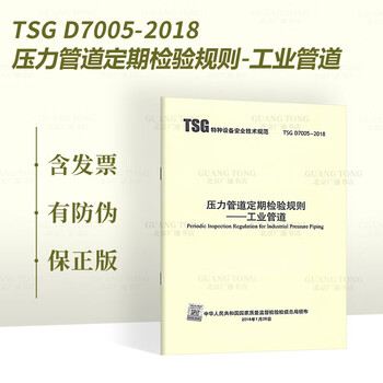 TSG D7005-2018 压力管道定期检验规则 工业管道 特种设备安全技术规范 新华出版社 20