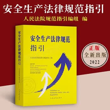 2022年安全生产法律规范指引劳动安全法法律文件典型案例与指导案例人民法院出版社