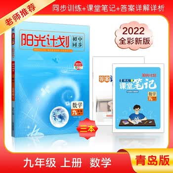 2022全彩版阳光计划 九年级 数学 青岛