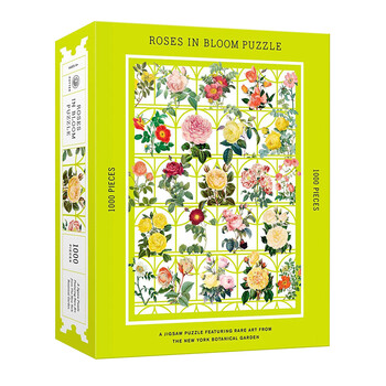 现货Roses in Bloom Puzzle:  玫瑰:纽约植物园档案馆1000块拼图英文原版图书