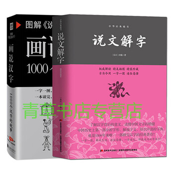 正版 图解《说文解字》 全2册画说汉字1000个汉字的故事 许慎著 中国汉字演变过程 精辟图说 有故