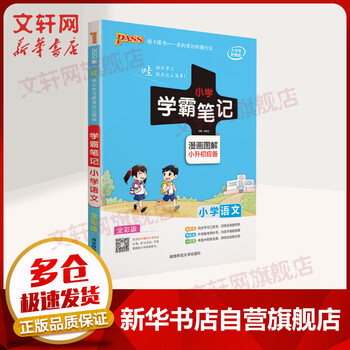 2022新版学霸笔记小学语文 通用版 小升初应备 漫画图解全彩版 小学毕业复习资料辅导书