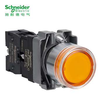 【施耐德电气XB2-BW35B1C (ZB2BWB51C+ZB2BW35C)】施耐德电气 XB2B带灯平头按钮XB2-BW35B1C ...