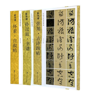 中国书法基础教程怀素自叙帖+张旭古诗四帖+孙过庭书谱(共三册)