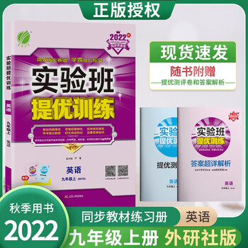 实验班提优训练英语九年级上册 外研版 初三教材同步练习册