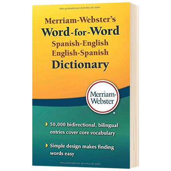 英文原版  韦氏西班牙语英语逐字逐句词典 Merriam-Webster's Word-fo