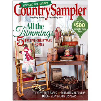 【单期可选】Country Sampler 2020/2021年月刊 田园式范例 美国田园装修杂志 2020年11月刊