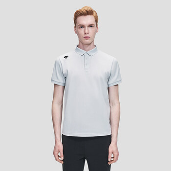 DESCENTE迪桑特 TRAINING男子短袖POLO衫 D1331TPS52 浅灰色-LG M(170/92A)【图片 价格 品牌 报价】-京东