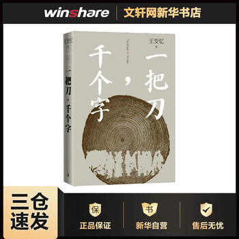 一把刀,千个字 王安忆  书籍