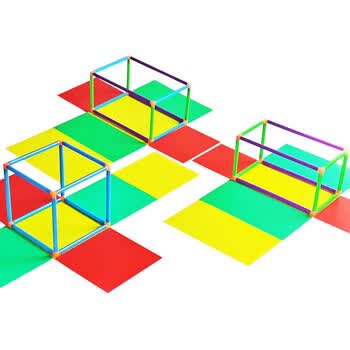 沪教 长方体正方体特殊长方体框架棱长表面积模型 可拆卸拼搭 小学数学教具学具 教学仪器 正方体普通长方体特殊长方体【可拆框架+表面积】