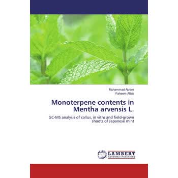 Monoterpene contents in Mentha arvensis L.