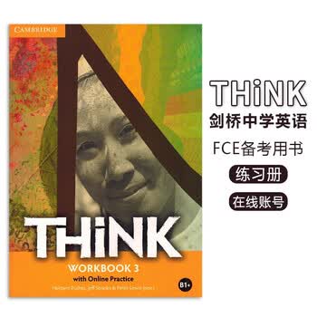 套装原版剑桥中学英语考级教材青少英语教材 Think starter级/1级/2级/3级/4级/5级 学生书/练习册/套装 3级 workbook练习册