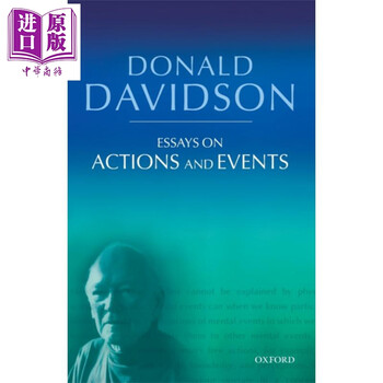 预售 论行动与事件 英文原版 Essays on Actions and Events Donald Davidson