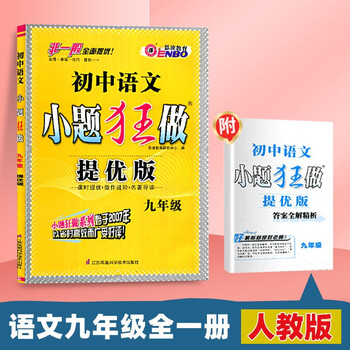 【自选】2022恩波初三小题狂做九年级下册上册巅峰提优版同步9年级上下册语文人教版数学苏科版英语译林版小题狂做九年级 全一册语文人教版 提优版