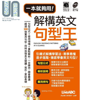 解构英文句型王 口袋书 港台原版 希伯崙 英语 语言学习