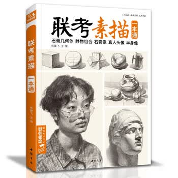 2021新书 联考素描一本通 石膏几何体静物组合石膏像真人头像半身像分析教程对画写生绘画照片范本
