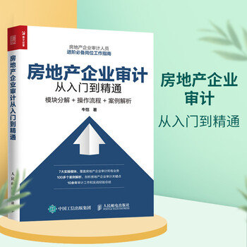 房地产企业审计从入门到精通 模块分解 操作流程 案例解析 审计人员岗位工作指南 内部经济责任审计准则书 财务绩效实务审计学书籍