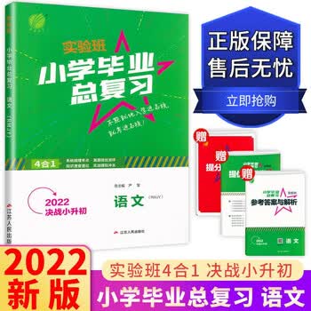 实验班小学毕业总复习 2022小升初必刷题语文数学英语专项训练练习册提优训练六年级下册作业本 语文