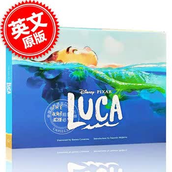 夏日友晴天 夏日友情天 动画电影艺术设定集画册 英文原版 Art of Luca 迪