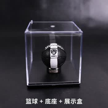 【全明星 球迷推荐】篮球小饰品库里手办科比詹姆斯周边创意勇士湖人篮网摆件生日送朋友毕业礼物男情人节 黑色 篮网队
