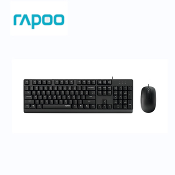 雷柏（Rapoo） NX1500 键鼠套装 有线键鼠套装 办公键盘鼠标套装 防泼溅 电脑键盘 黑色【图片 价格 品牌 报价】-京东