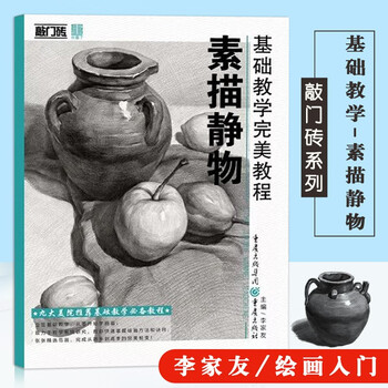 【】2018基础教学完美教程素描静物 敲门砖素描基础入门水果蔬菜陶瓷不锈钢塑料单体静物练习临