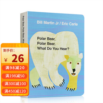 英文原版 Polar Bear，Polar Bear, What do you hear? 廖彩杏