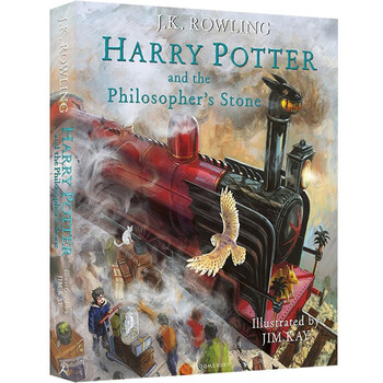 英国彩绘版一部 哈利波特与魔法石1 全彩精装 英文原版 Harry potter and the Philosopher's Stone JK罗琳 史诗魔幻小说