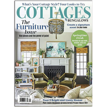 【单期可选】Cottages&Bungalows 小屋与平房 2019/2020/21年月刊 美国住 2021年4/5月合刊