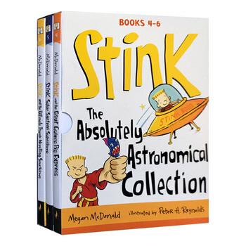 Stink The Absolutely Astronomical Collection 英文原版 小朱迪姐弟篇Stink4-6册盒装 英文版儿童英语桥梁章节书 课外阅读书籍