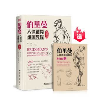 正版典藏版伯里曼人体结构绘画教程 人物速写入门基础画册临摹书 沐尚文化 手绘透视技法解剖动态自学全集